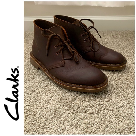 Clarks | Shoes | Clarks Mens Bushacre 2 Chukka Boot Dark Brown Sz 75m They Run More Like 85 ...